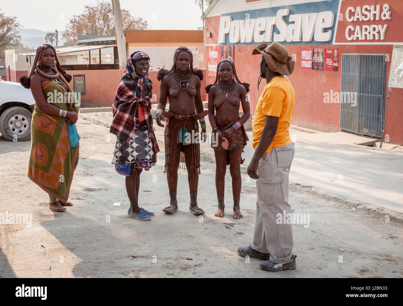 Opuwo a mix cultures by grocery hi-res stock photography and images - Alamy