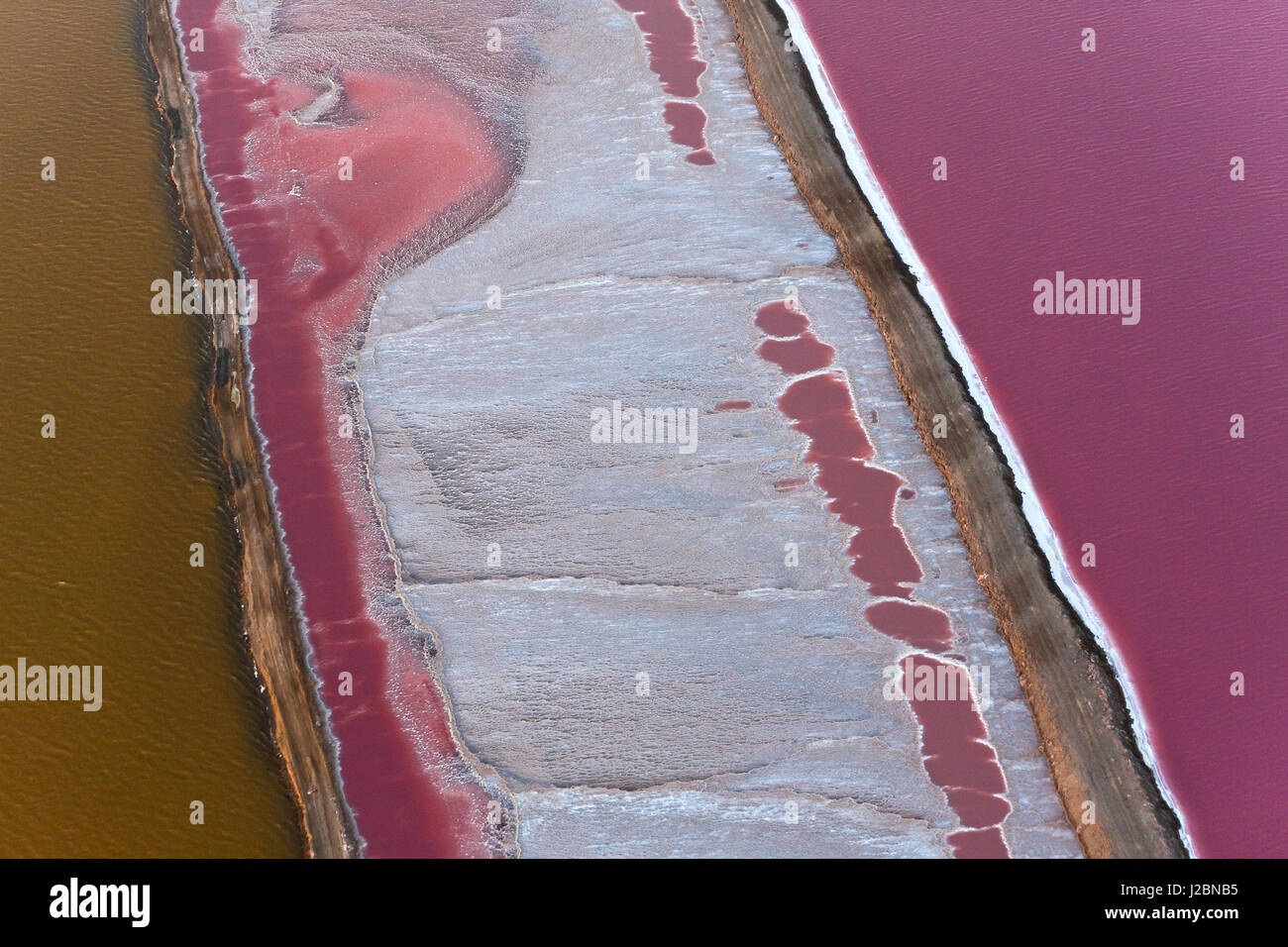 Swakopmund saltworks, Aerial view, Namibia Stock Photo - Alamy