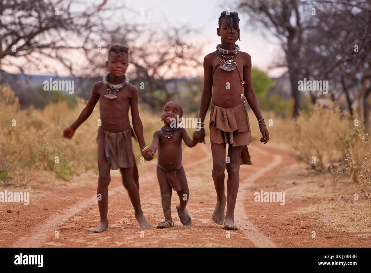 Himba children, Kaokoland, Namibia Stock Photo - Alamy