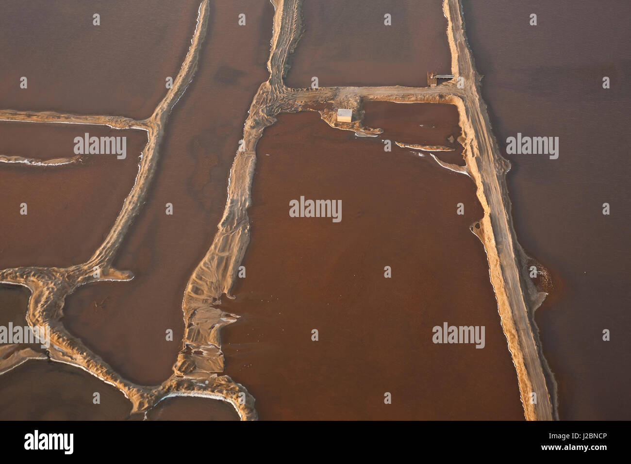 Salt works, Aerial view, Namibia Stock Photo - Alamy