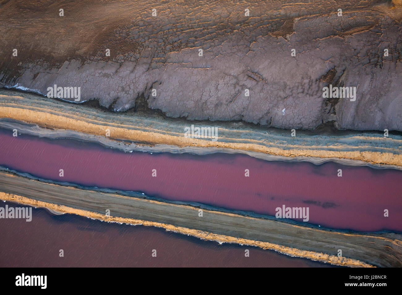 Salt works, Aerial view, Namibia Stock Photo - Alamy