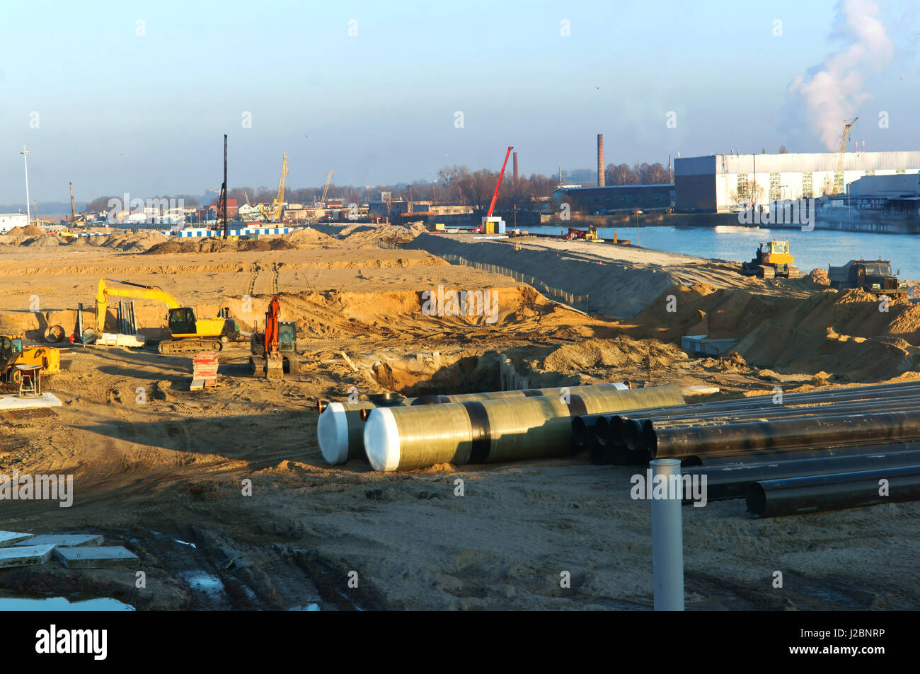 construction of a sports stadium, ob'eta, construction of the stadium ...