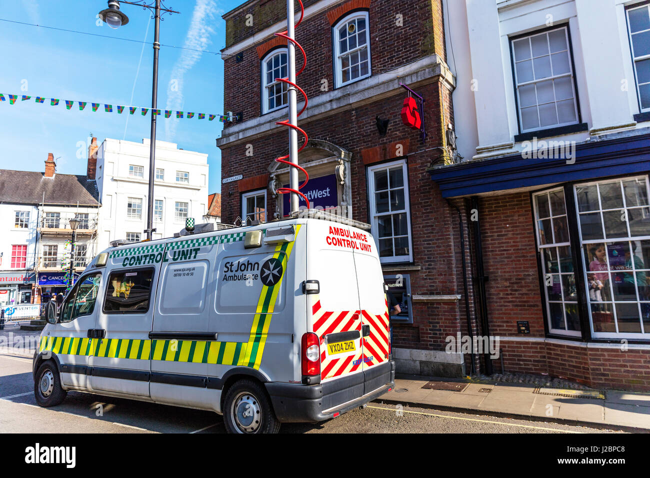 St John Ambulance control unit St John's ambulance control unit vehicle ...