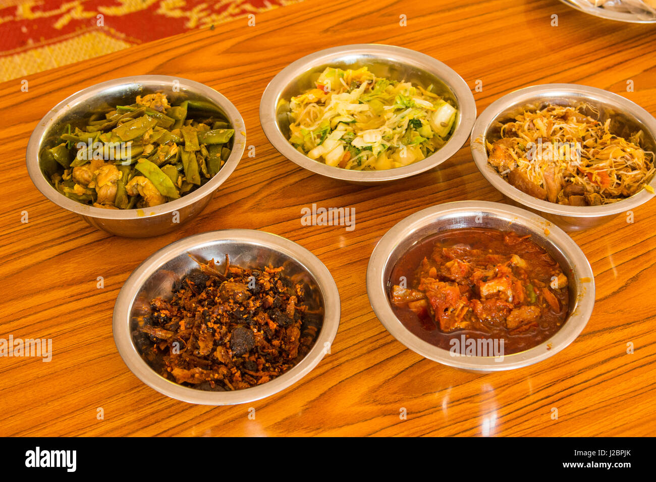 Myanmar. Mandalay. Maha Aung Myae Bone San Monastery. Monks' midday ...