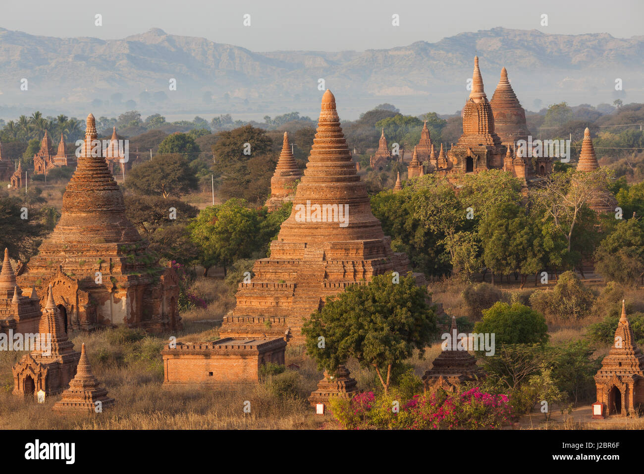 Ancient temple city of Bagan (also Pagan), Myanmar (Burma Stock Photo ...