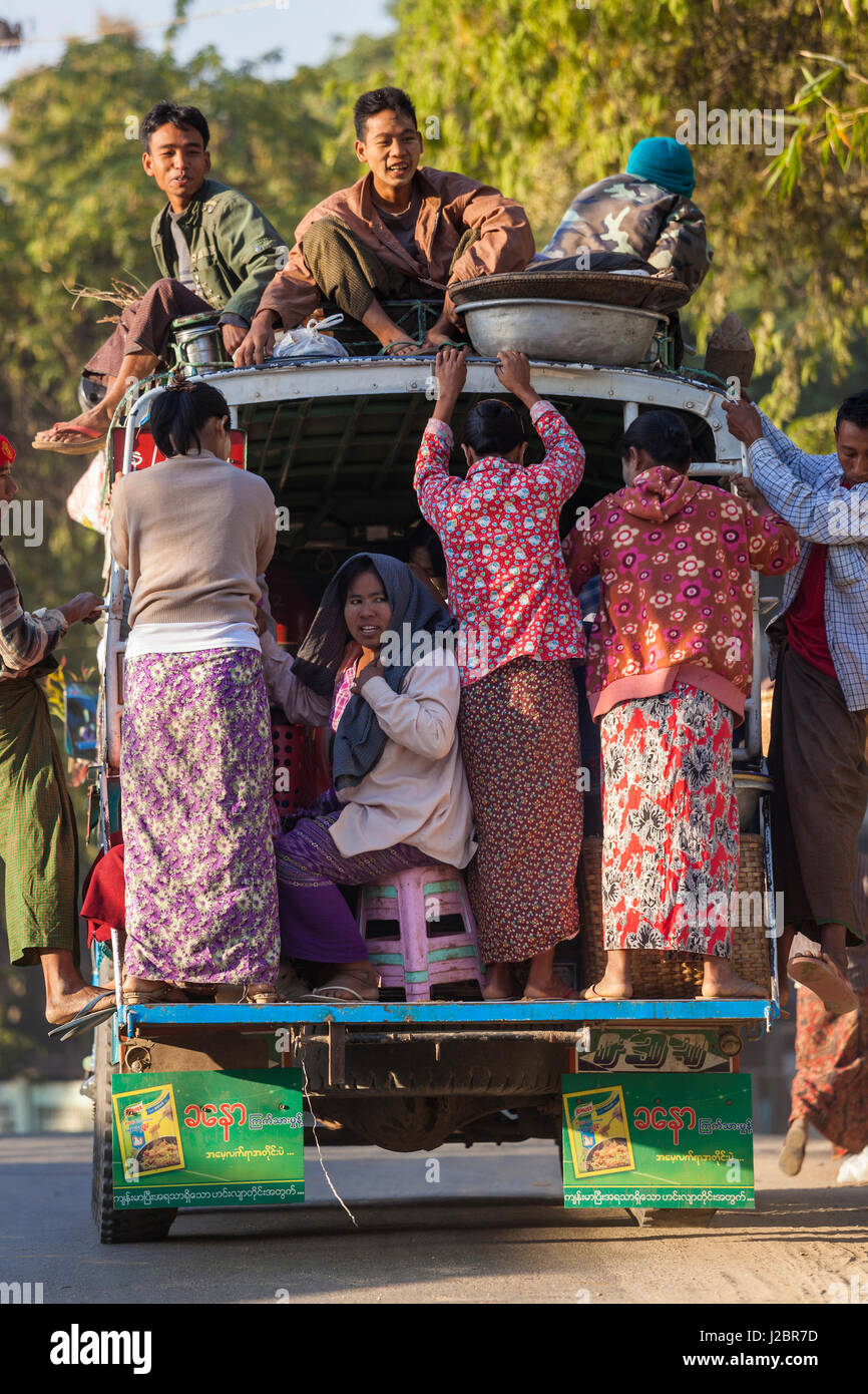 Hanging off mini bus hi-res stock photography and images - Alamy