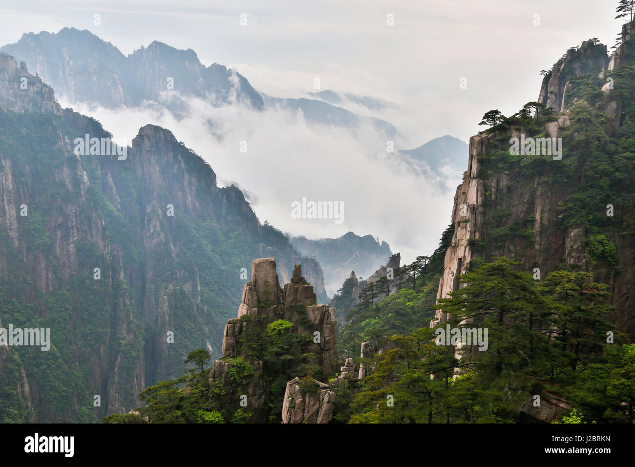 Yellow Mountains a UNESCO World Heritage Site Stock Photo - Alamy