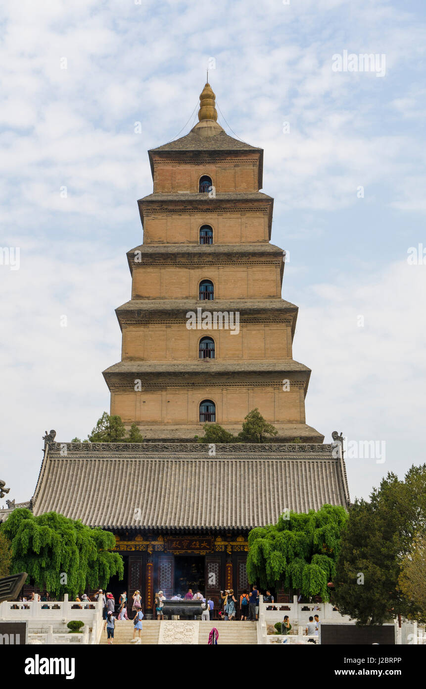 Wild Goose Pagoda, Xian, China Stock Photo - Alamy