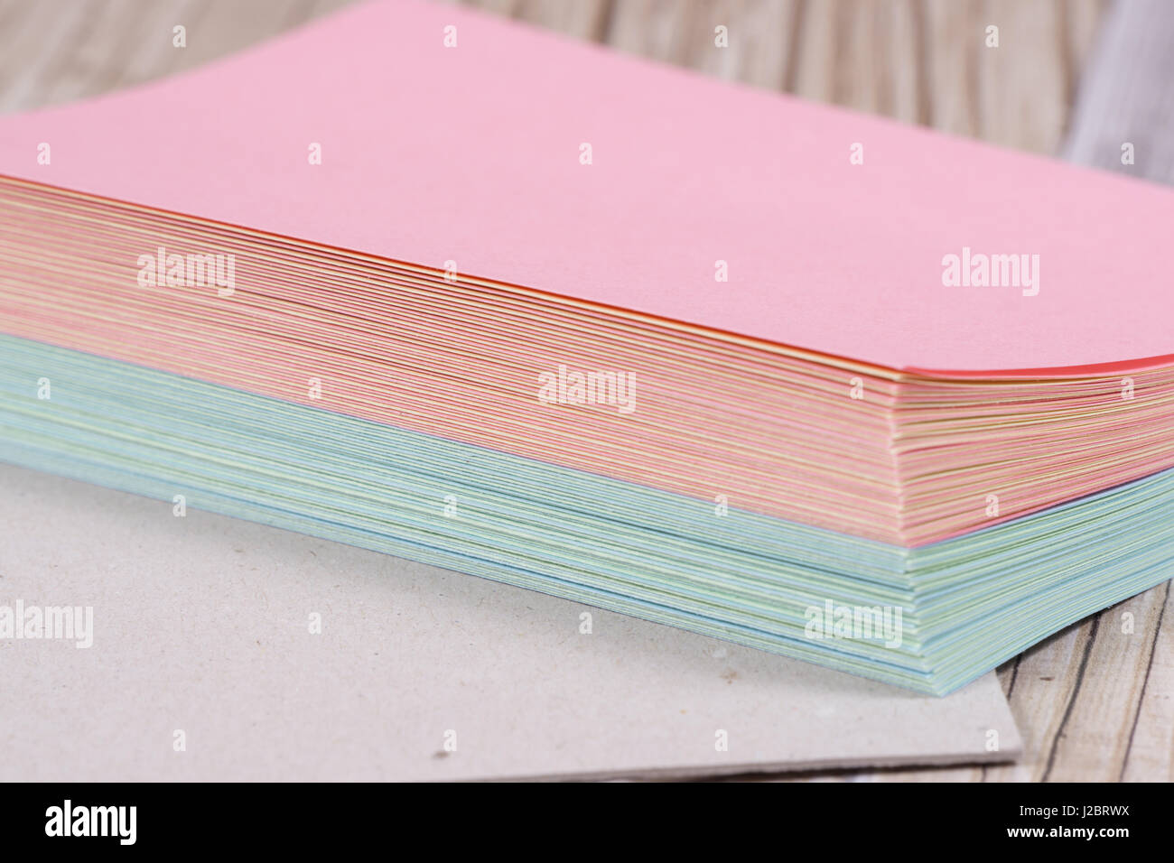 Colourful paper blanks for greeting cards and notebooks Stock Photo - Alamy