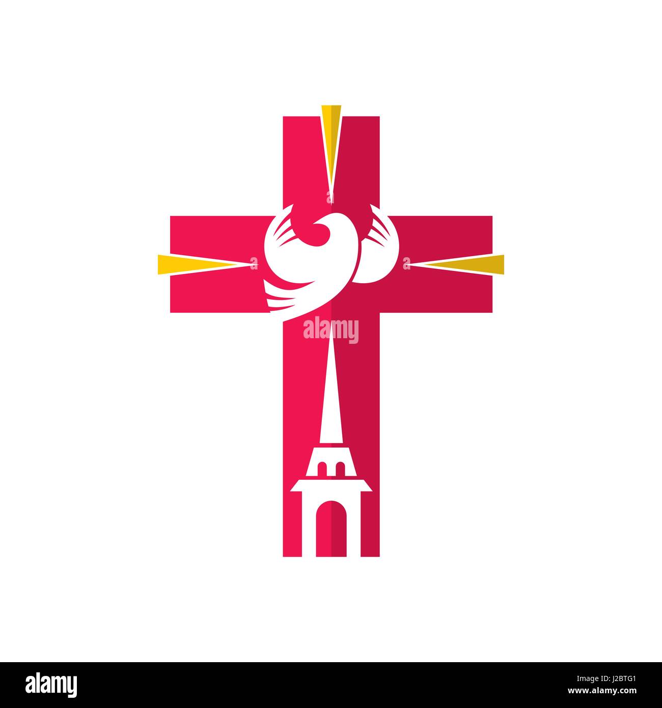 Holy communion at mission church Stock Vector Images - Alamy