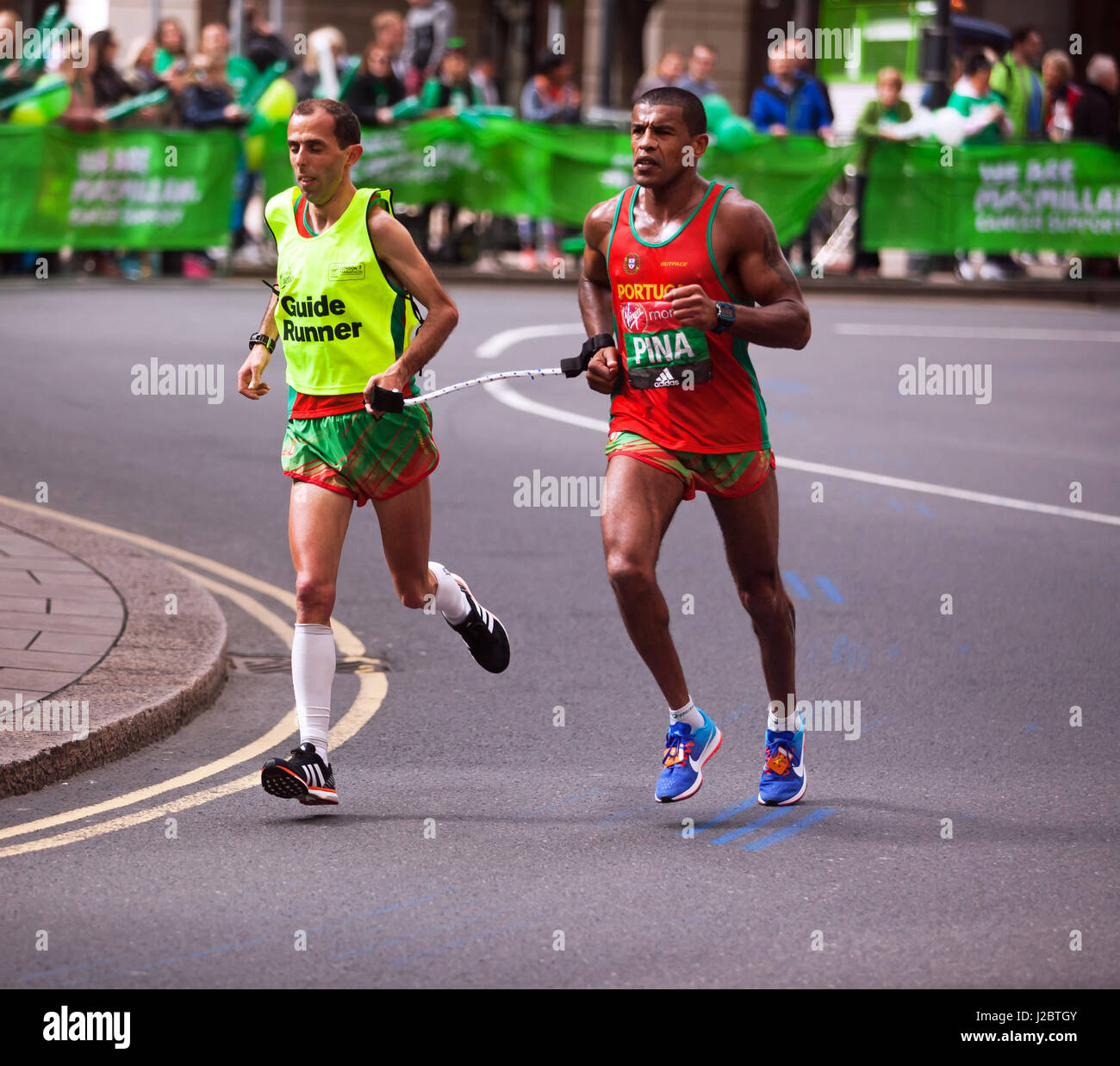 Jorge PIna from Portugal, Competing in the 2017 London Marathon. He ...