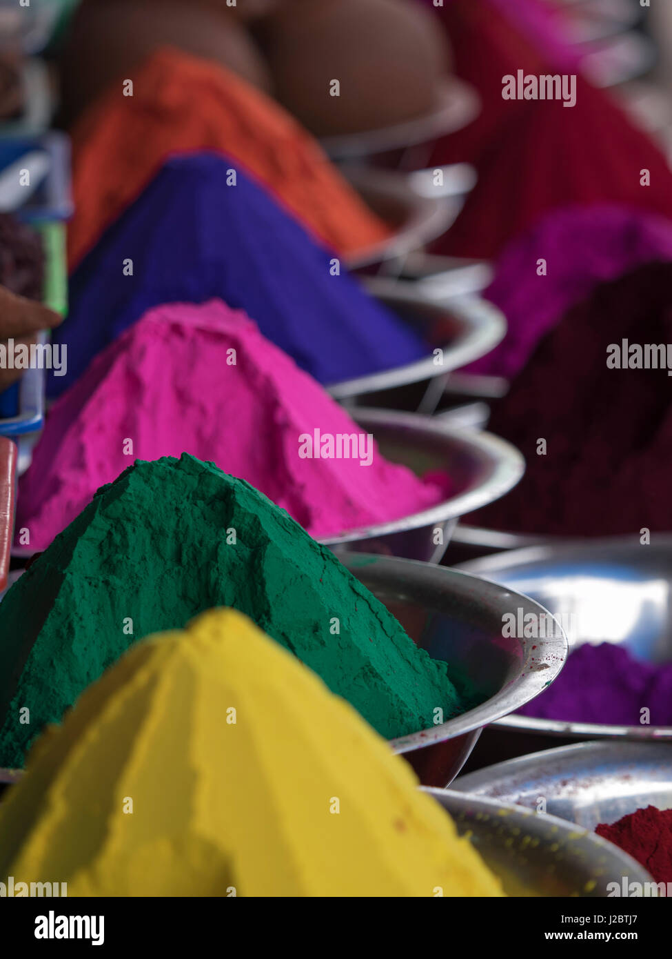 Holi powder paint for sale in Mysore, Karnataka, India Stock Photo - Alamy