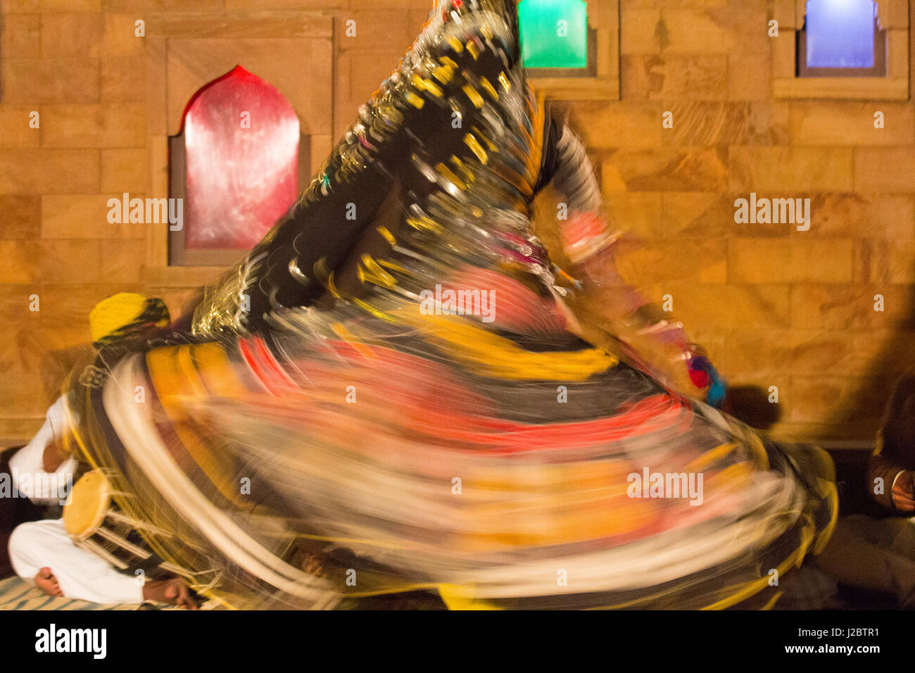 India, Rajasthan, Jaipur, Folk dancers and musicians. (Editorial Use ...