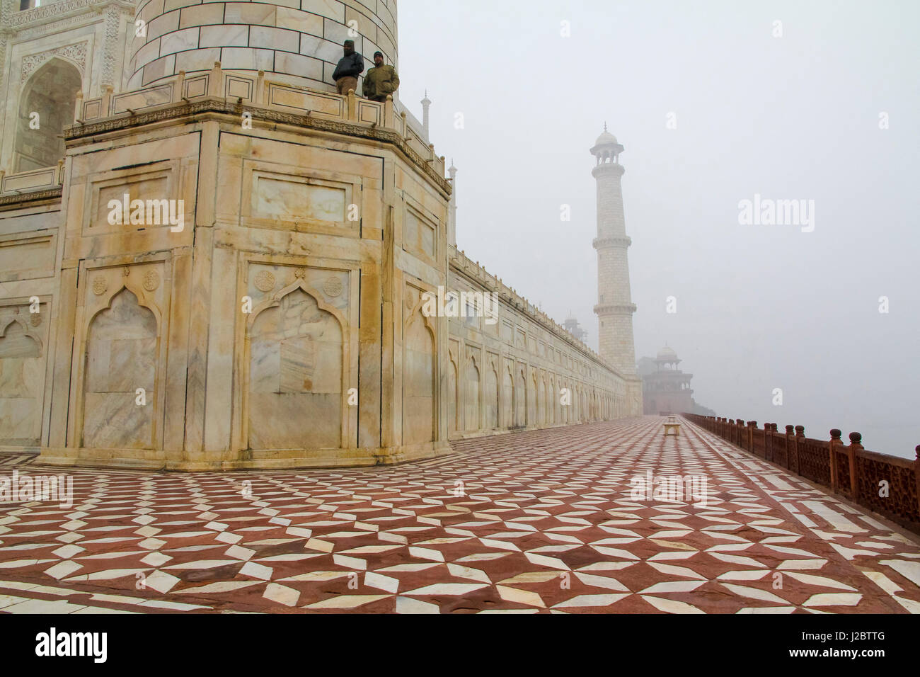Taj mahal is the finest example of mughal architecture hi-res stock ...