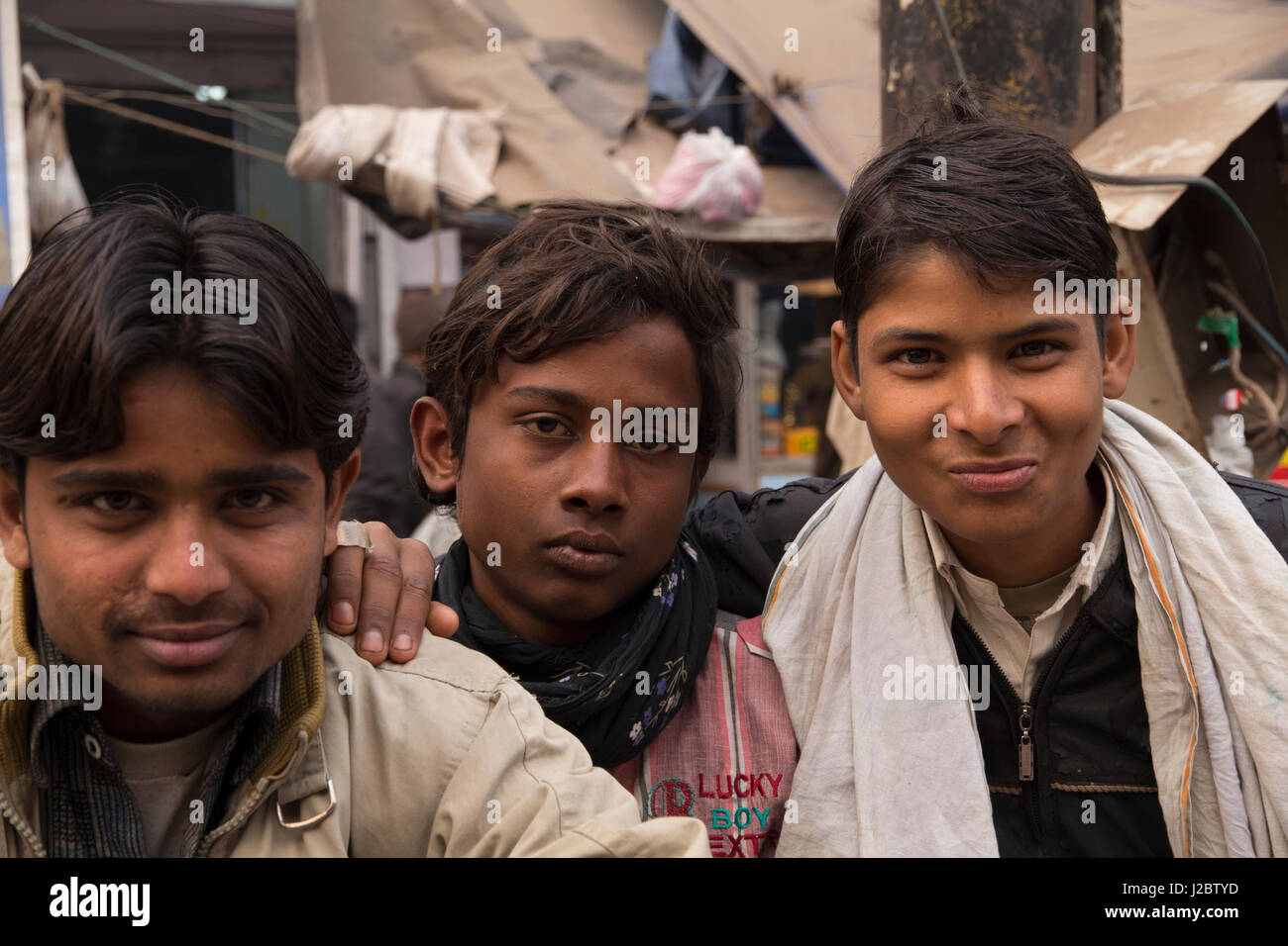 Asia, India, New Delhi, young Indian men. (Editorial Use Only Stock ...