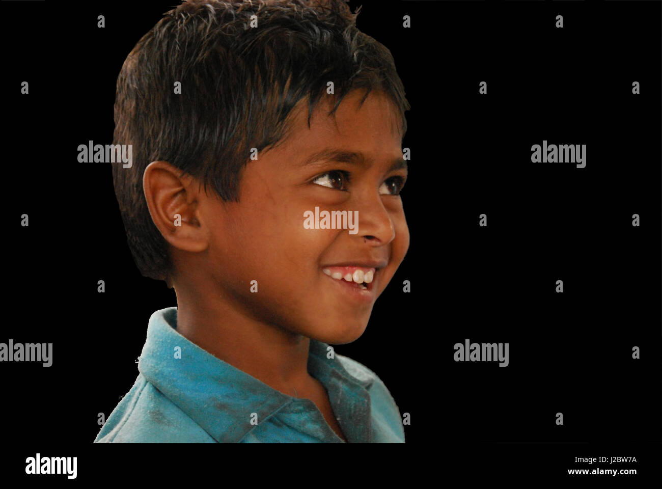 Portrait of an Indian Male Child Stock Photo - Alamy