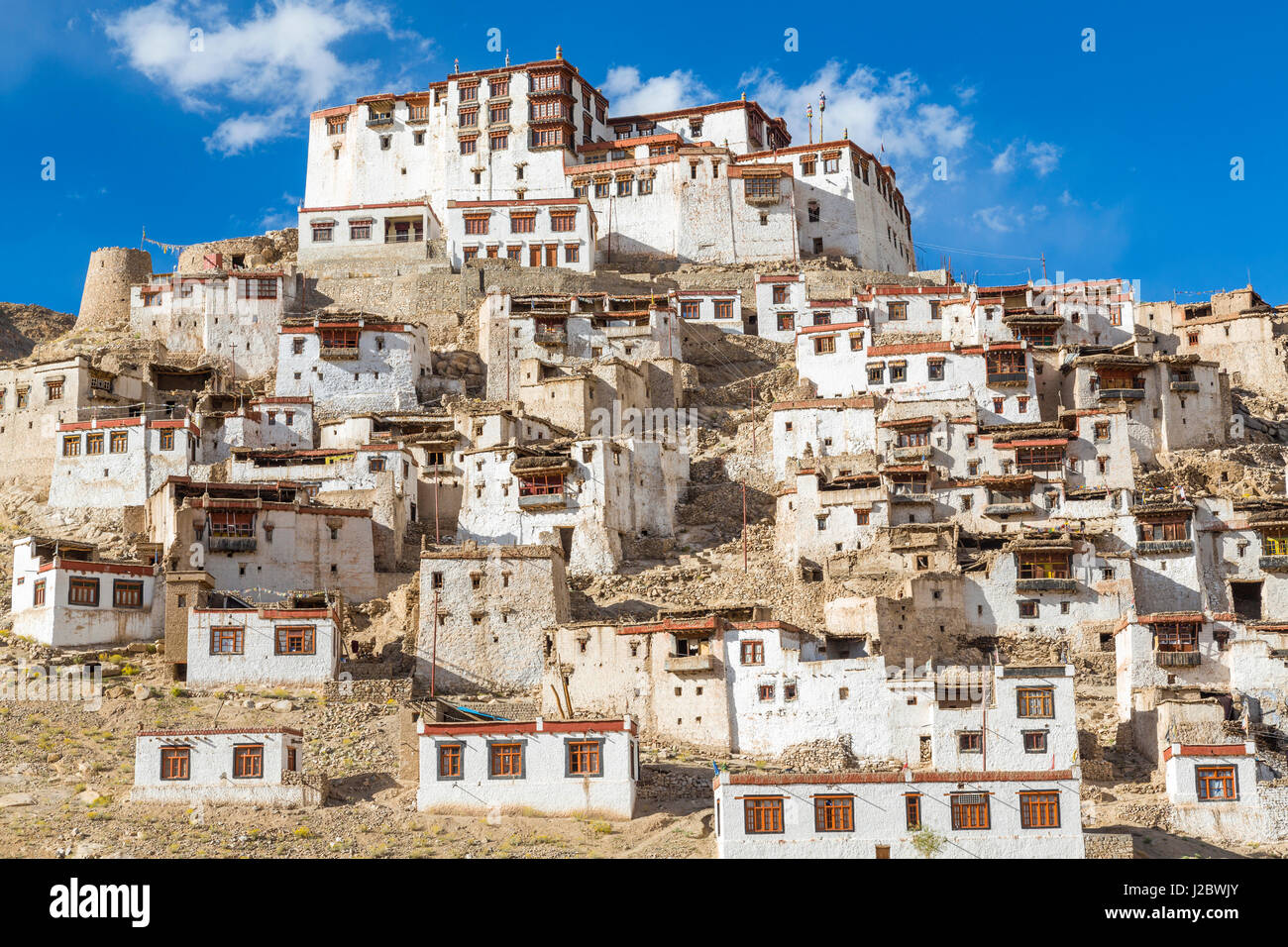 Chemre or Chemrey Village and monastery, near Leh, Ladakh, India Stock ...