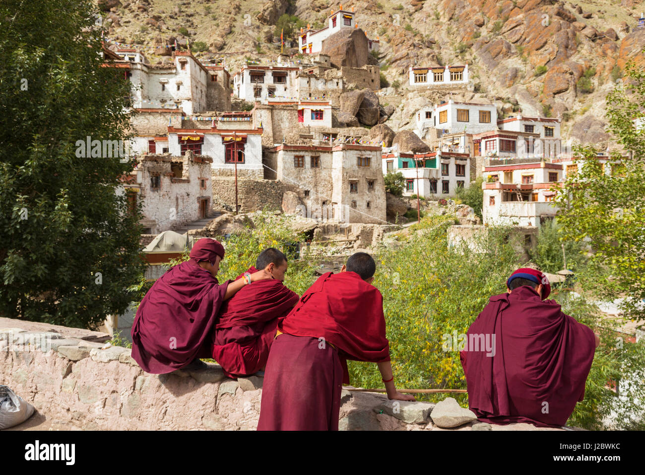 Young monks, Hemis monastery, Hemis, near Leh, Indus Valley, Ladakh ...