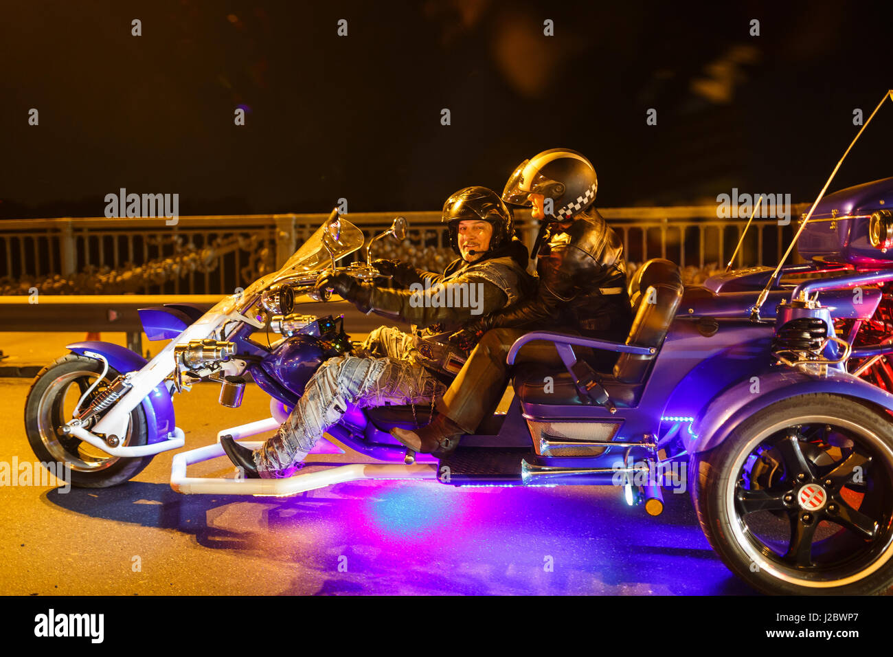 Man riding tricycle on street hi-res stock photography and images - Alamy