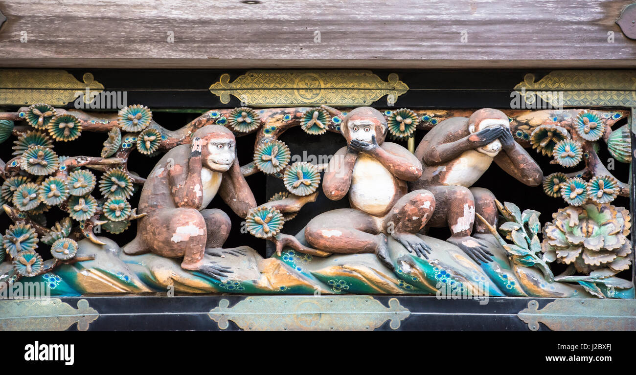 No evil monkeys from Japanese temple (Large format sizes available ...