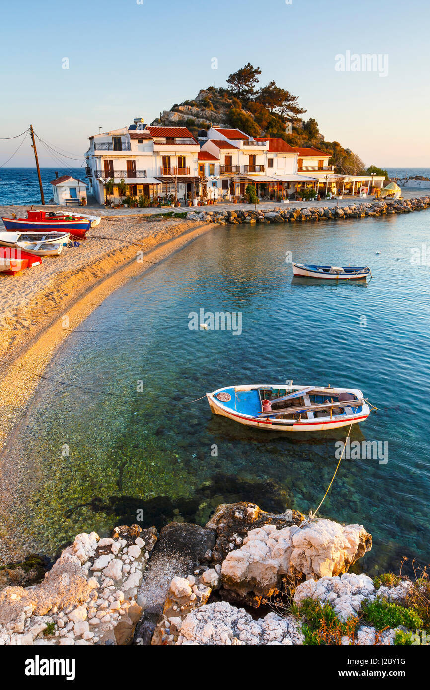 Picturesque Kokkari village on Samos island, Greece Stock Photo - Alamy