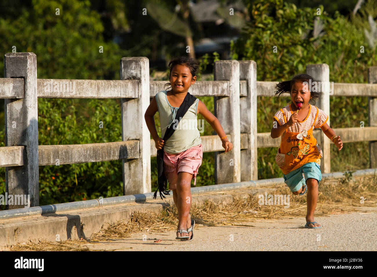 Village kids in northern laos hi-res stock photography and images - Alamy