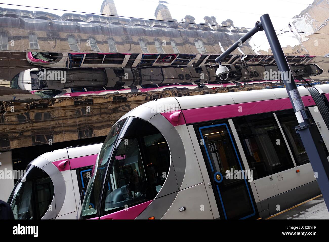 new tram system in Birmingham city centre Stock Photo - Alamy