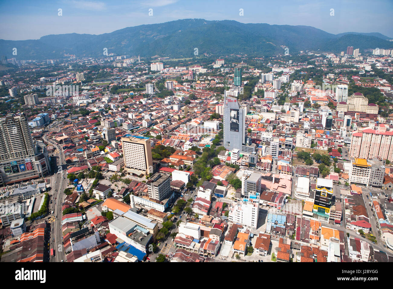 Aerial views over the city of penang hi-res stock photography and ...
