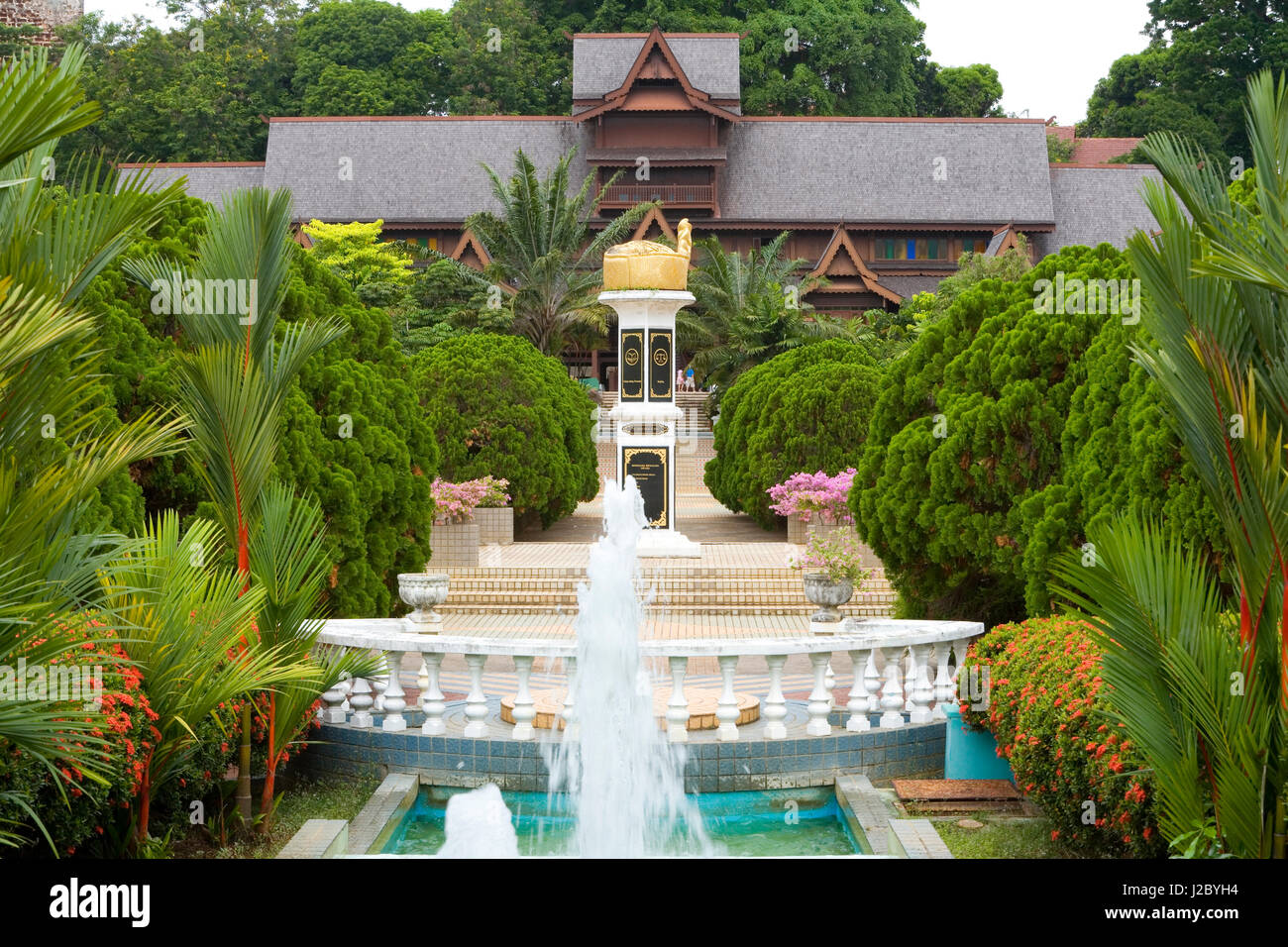 Gardens and Palace, Sultanate Palace, Melaka, Malacca, Malaysia Stock ...
