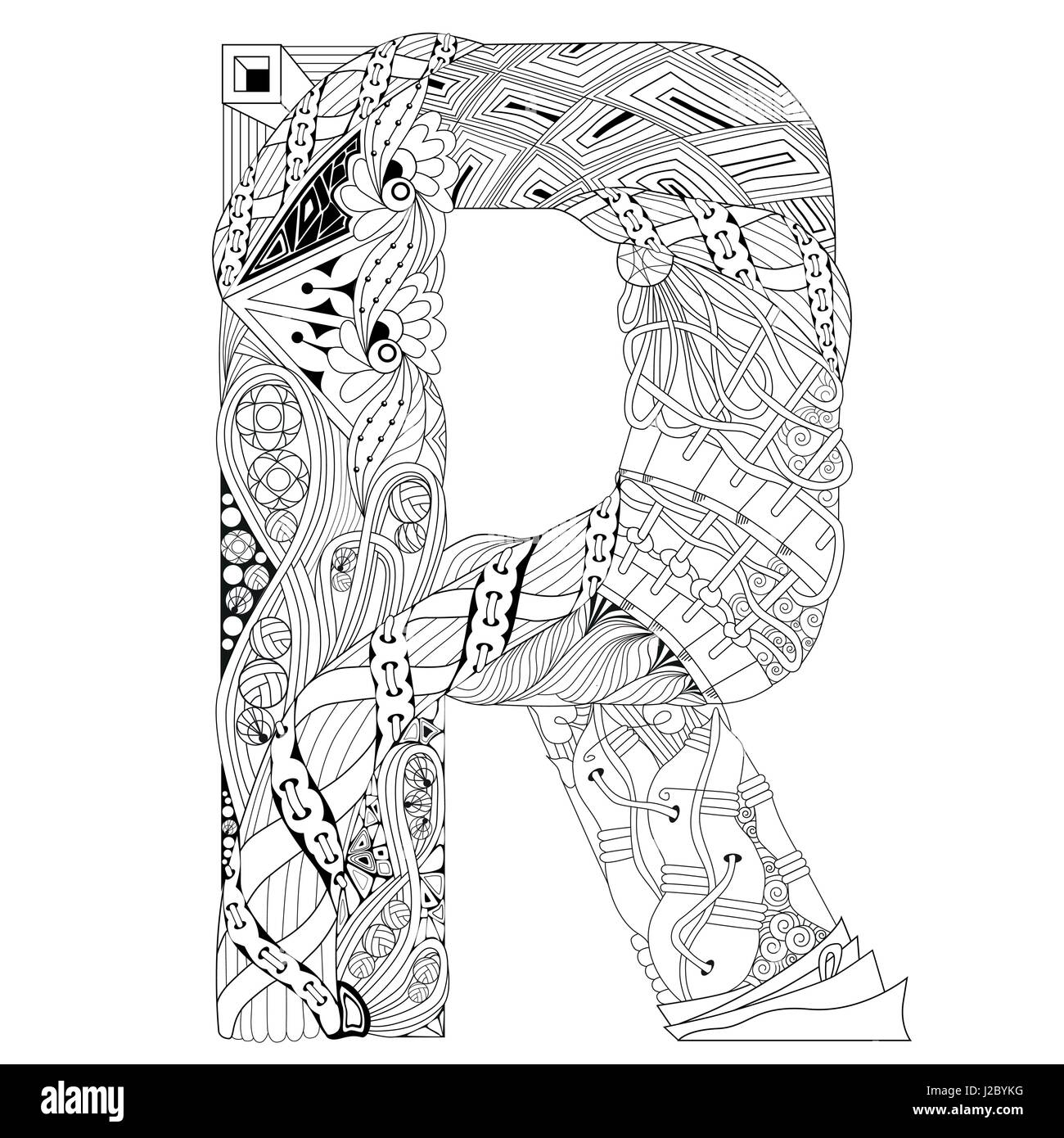 Decorative letter r hi-res stock photography and images - Alamy