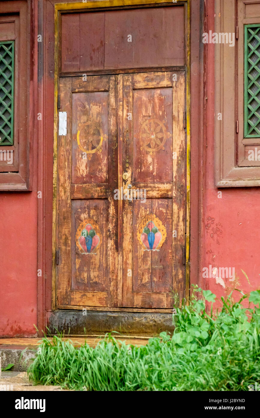 Mongolia, Ulaanbaatar, Gandantegchinlen (Gandan) Monastery Stock Photo ...
