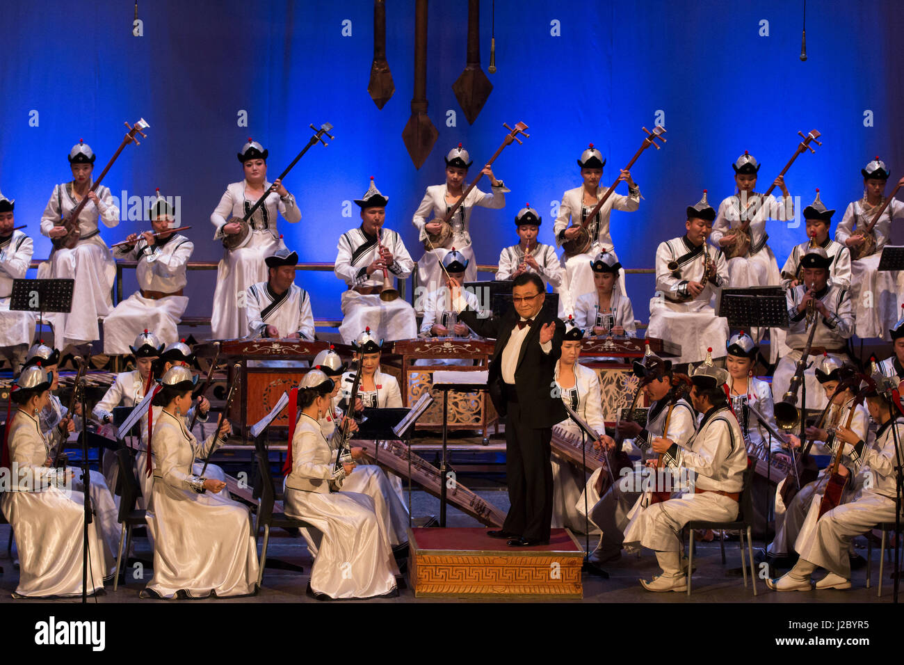 Asia, Mongolia, Ulaanbaatar, Mongolian National song and Dance Academic ...