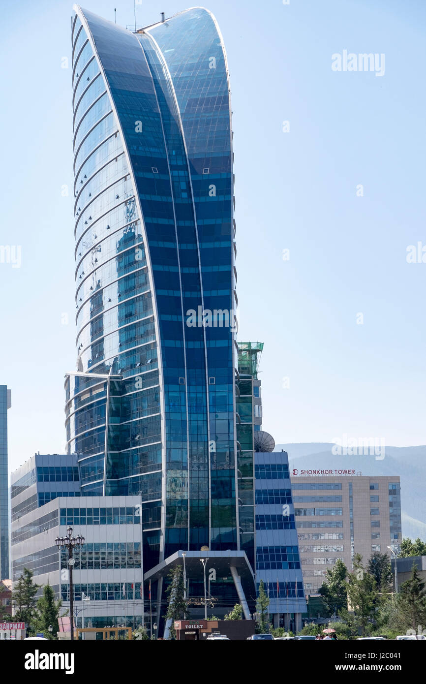 Mongolia, Ulaanbaatar. Blue Sky Tower Stock Photo - Alamy