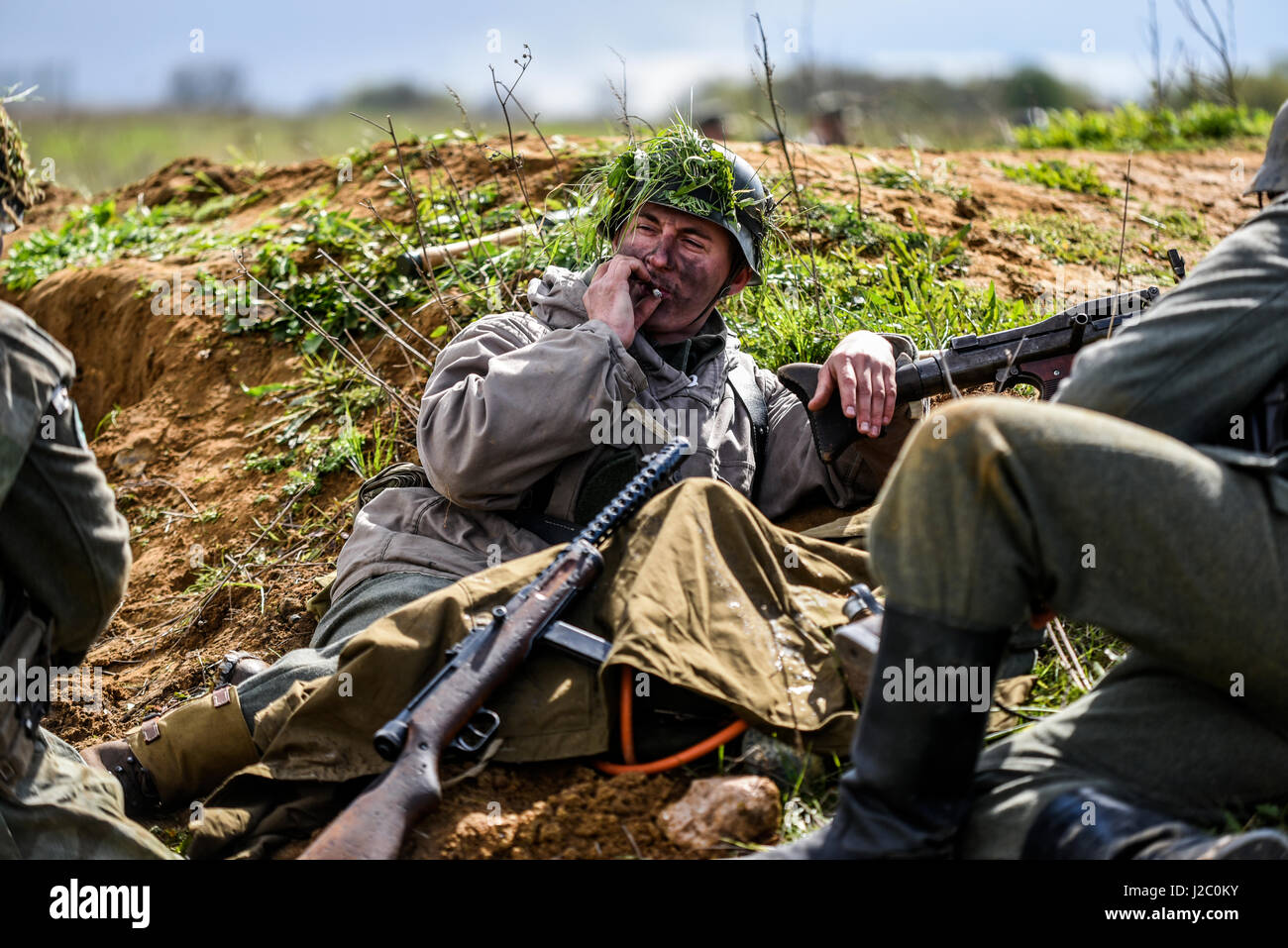 German light infantry gun 1945 hi-res stock photography and images - Alamy
