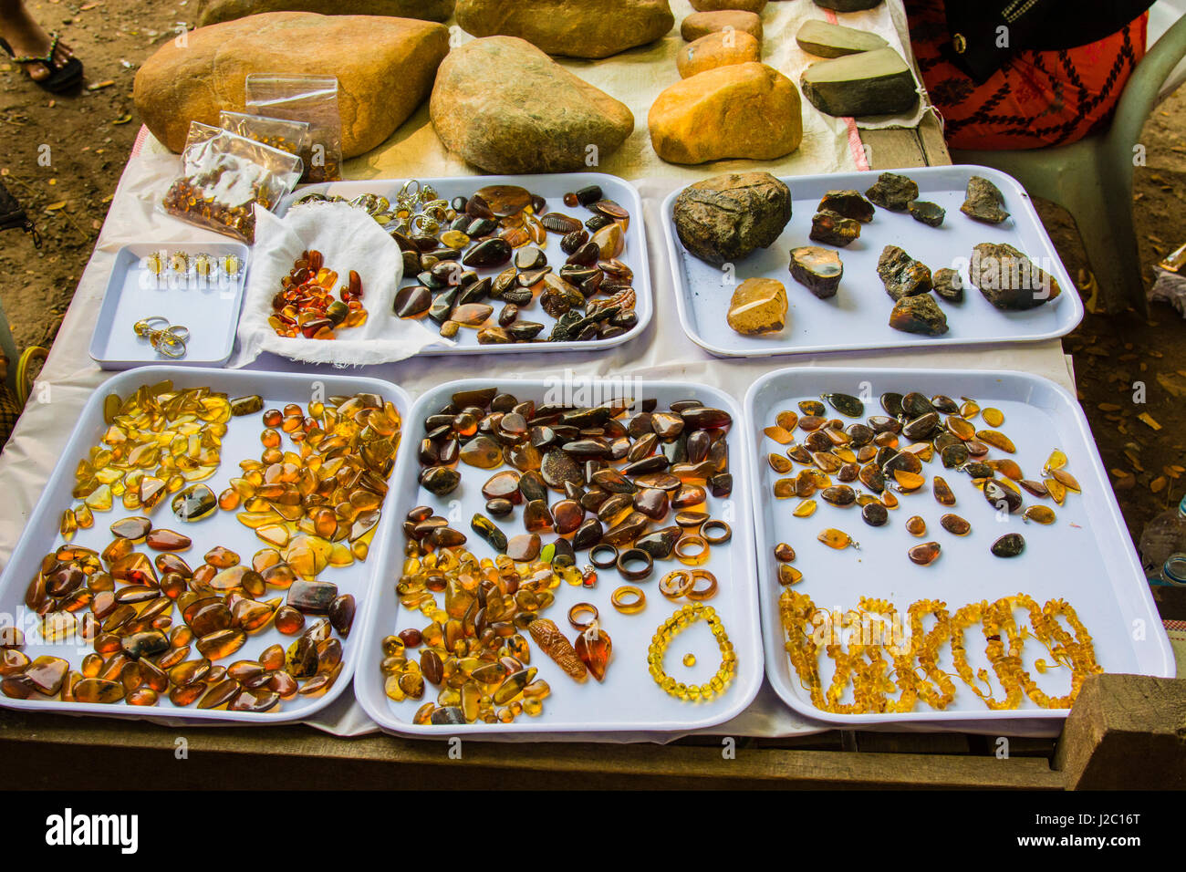Myanmar. Mandalay. Jade market. Amber for sale Stock Photo - Alamy