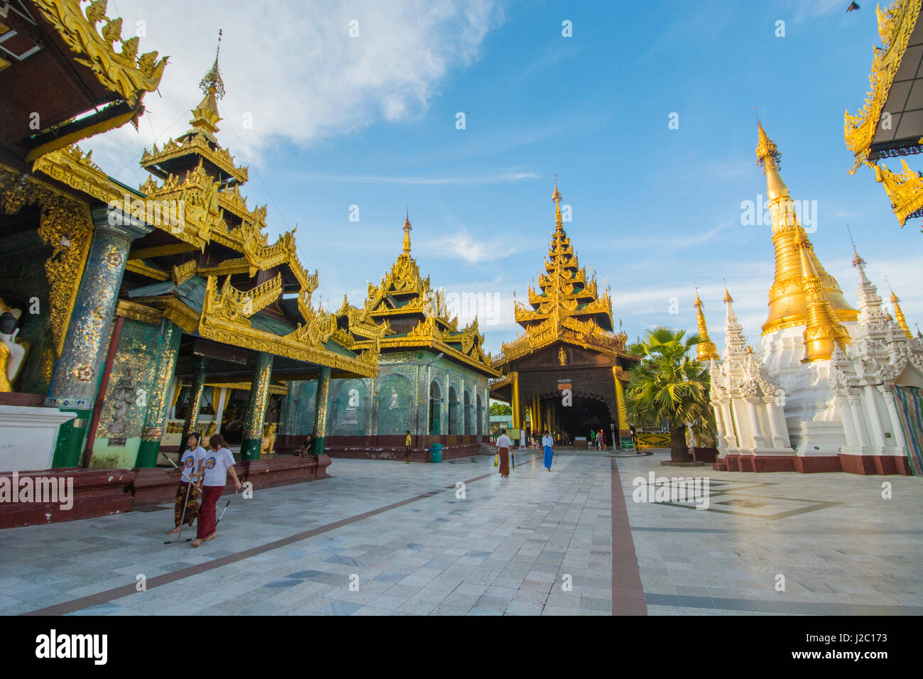 Myanmar. Yangon. Shwedagon Pagoda. Northern Gate Stock Photo - Alamy