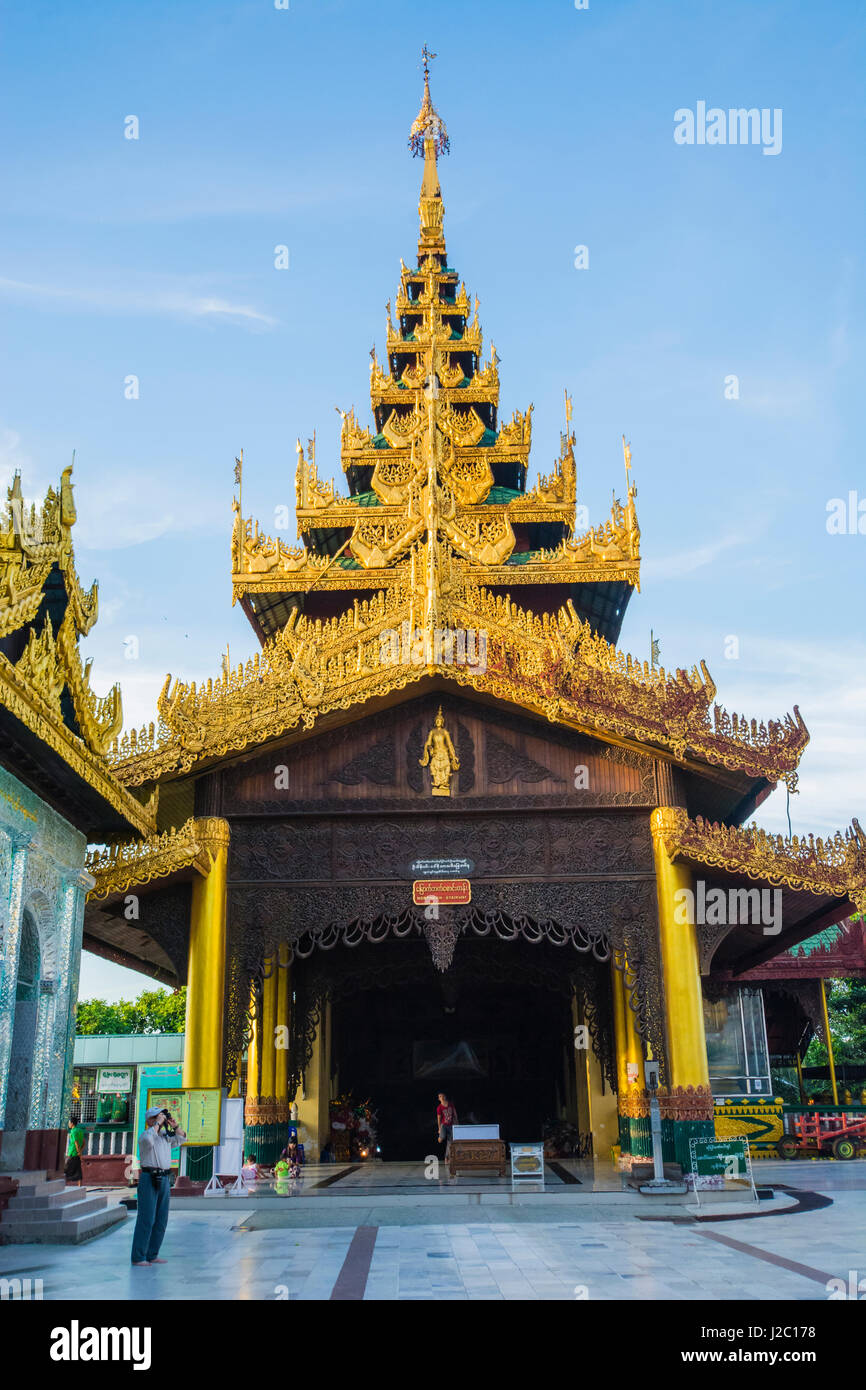 Myanmar. Yangon. Shwedagon Pagoda. Northern Gate Stock Photo - Alamy
