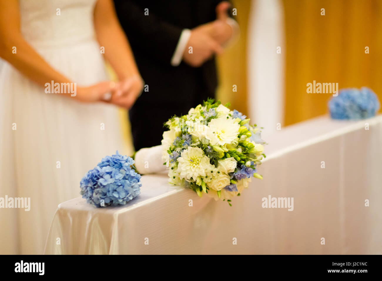 Beautiful flowers of the Bride during wedding - romantic bouquet Stock ...