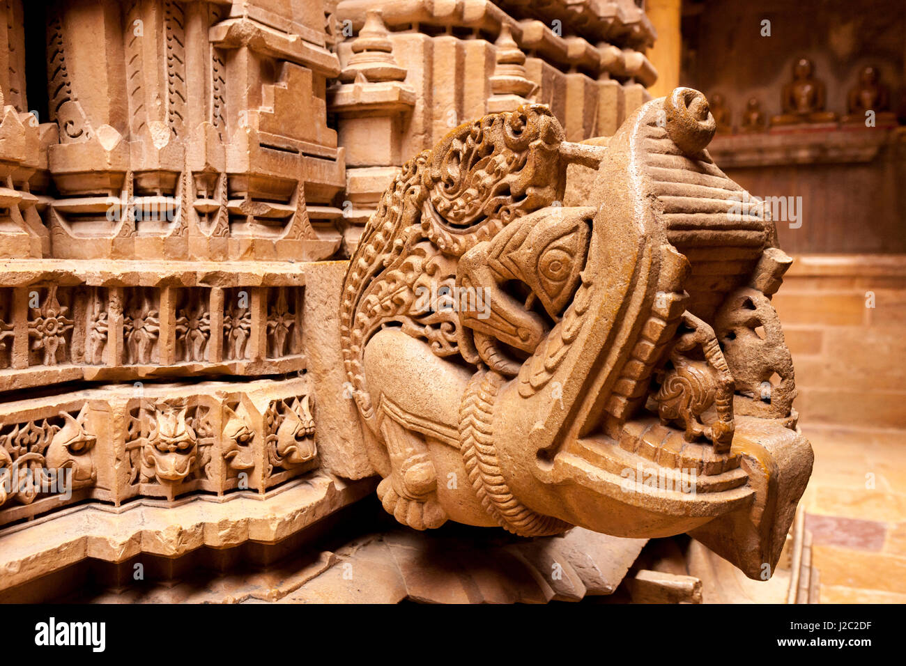 Bas Relief. Jain Temple. Golden Sandstone Fort. Jaisalmer Fort. 10th ...