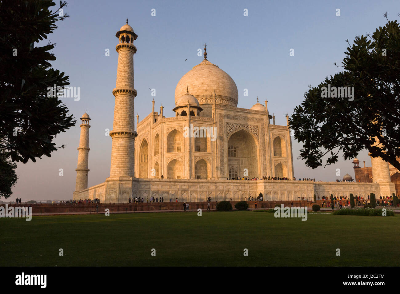 Taj Mahal at sunset. Agra. India Stock Photo - Alamy