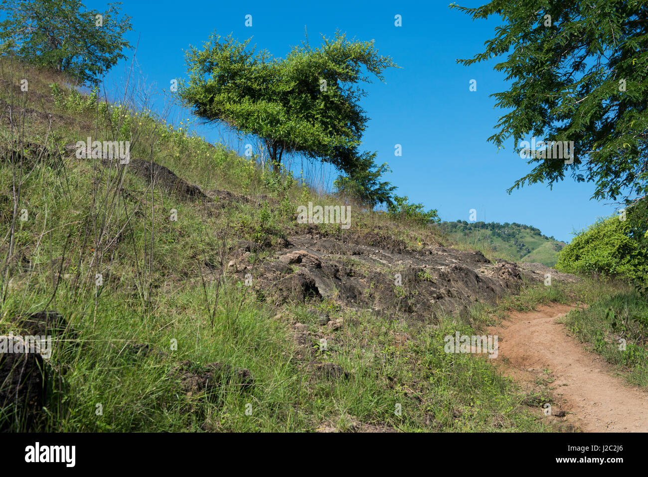 Indonesia, Komodo Island. Komodo National Park, UNESCO World Heritage ...