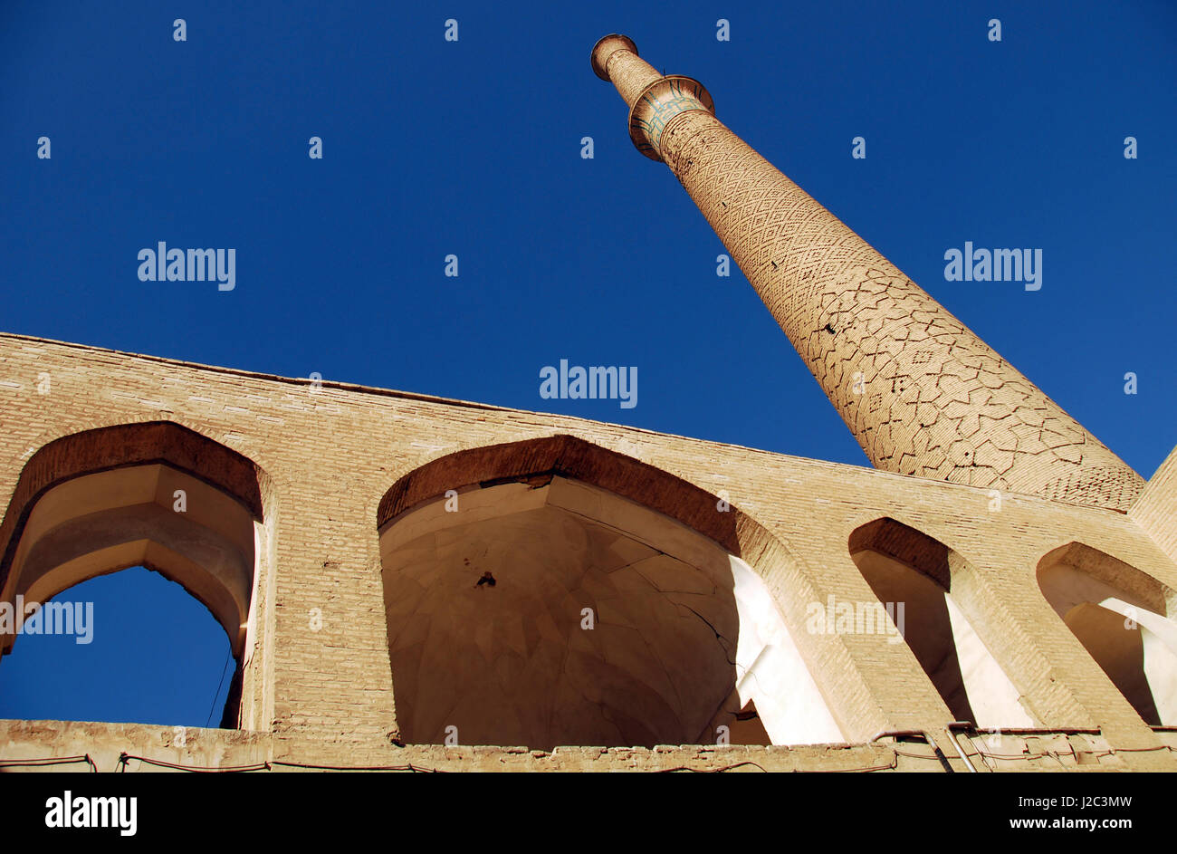 Iran, Isfahan, old minaret on arches Stock Photo - Alamy