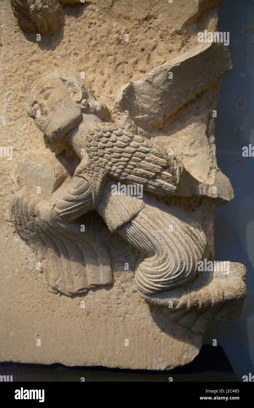 Ancient carving of an angel, Israel National Museum, in Jerusalem ...