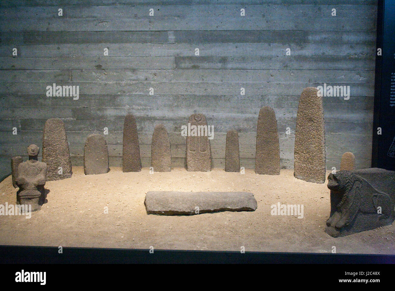 Stone Slabs, Israel National Museum, in Jerusalem, Israel Stock Photo ...