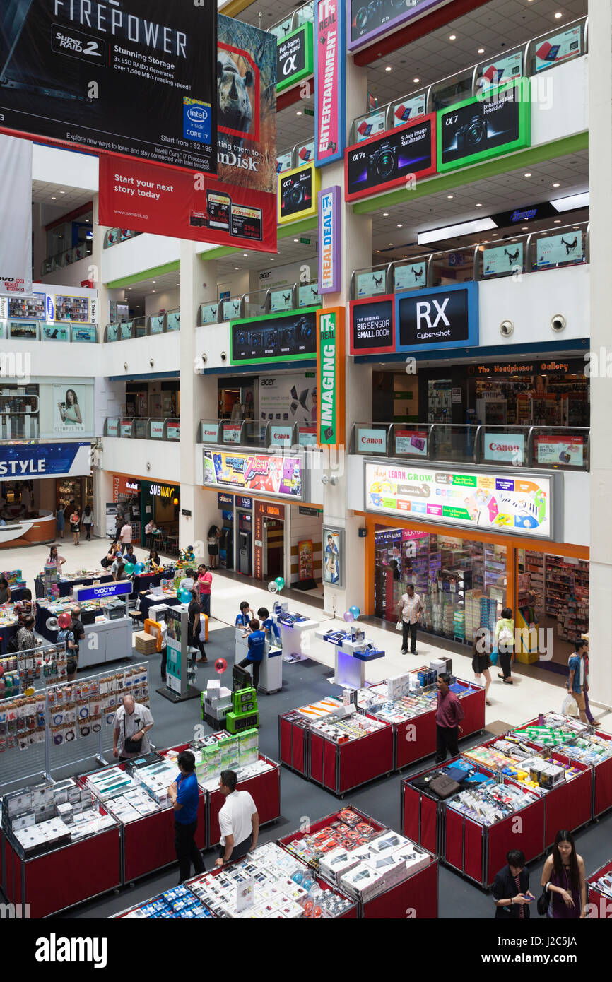 Singapore, Funan Digital Life Mall, electronics shopping center ...