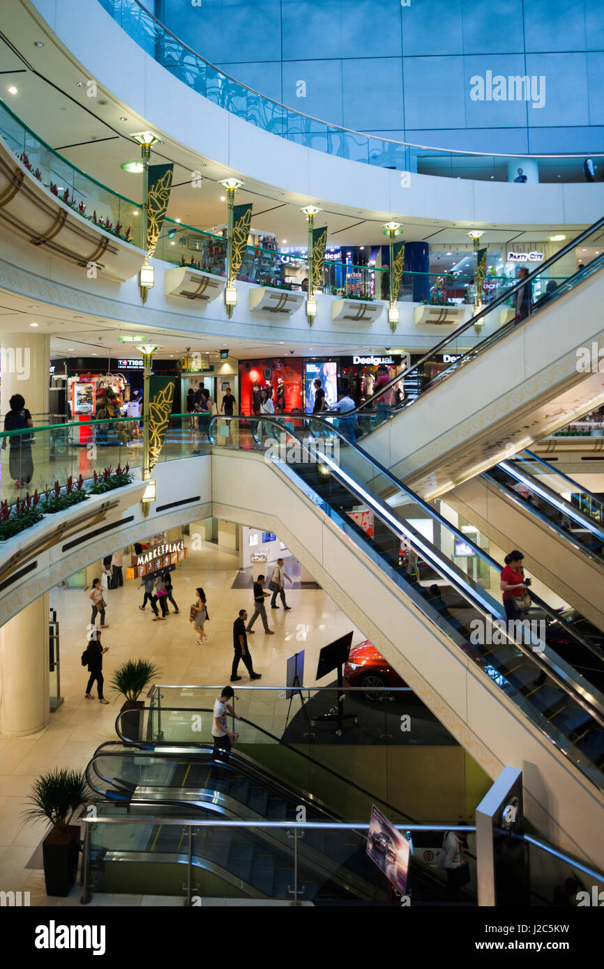 Singapore, Raffles City, shopping mall, interior Stock Photo - Alamy