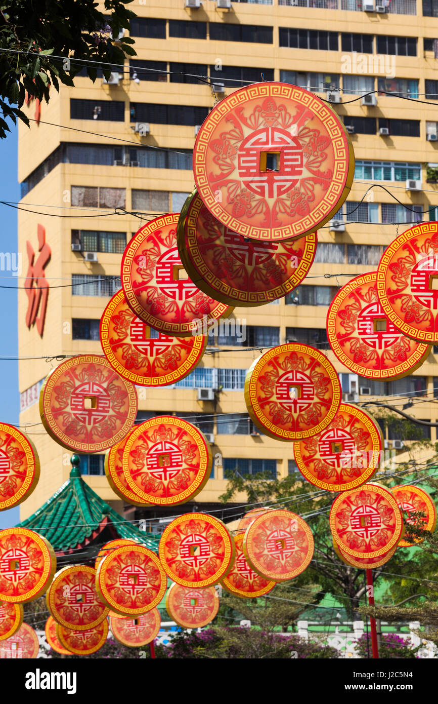 Singapore, Chinatown, decorations for Chinese New Year Stock Photo - Alamy