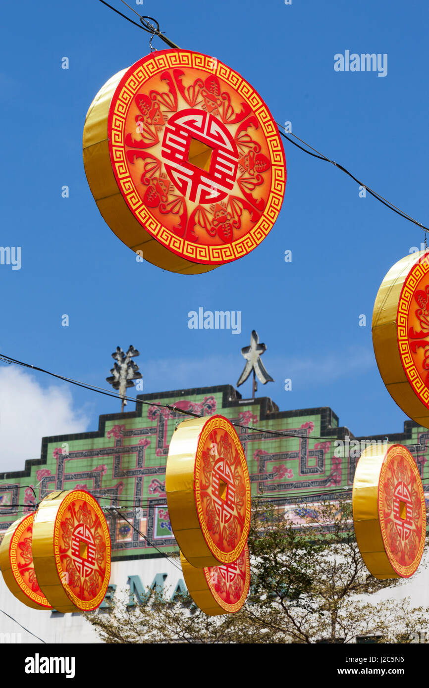 Singapore, Chinatown, decorations for Chinese New Year Stock Photo - Alamy