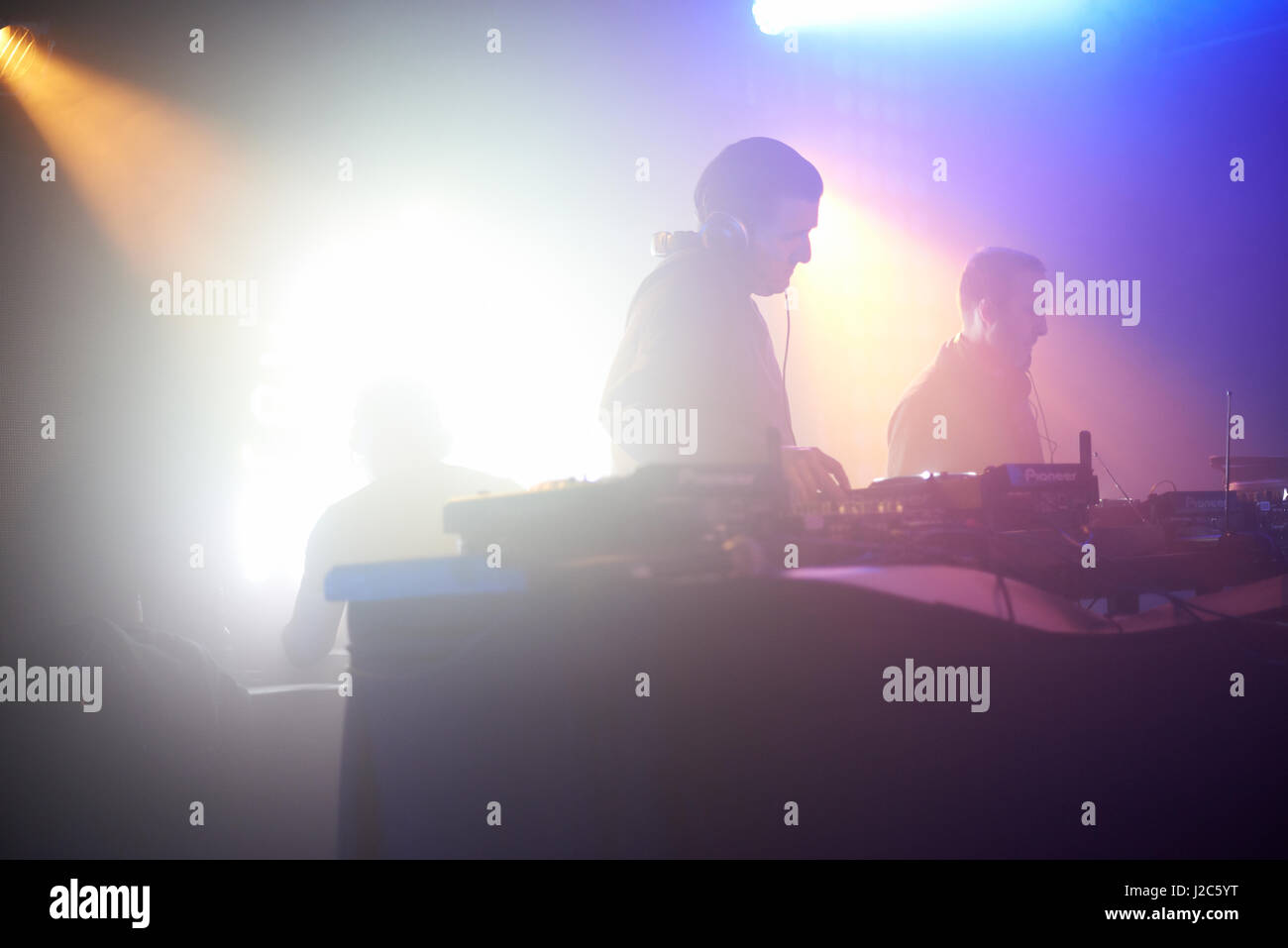 DJ Live onstage Stock Photo - Alamy