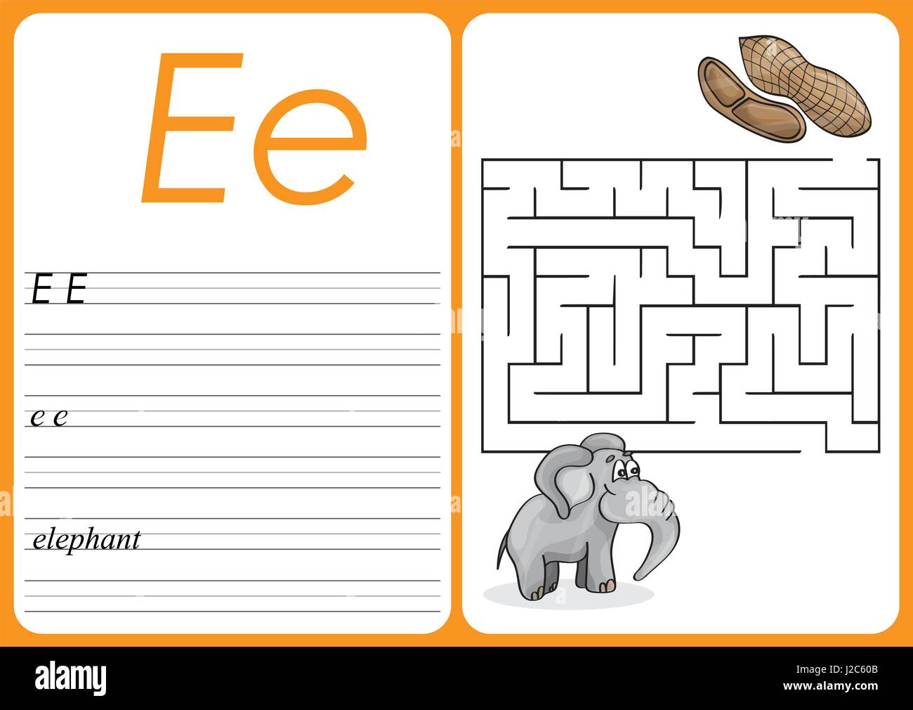 Path alphabet Stock Vector Images - Alamy